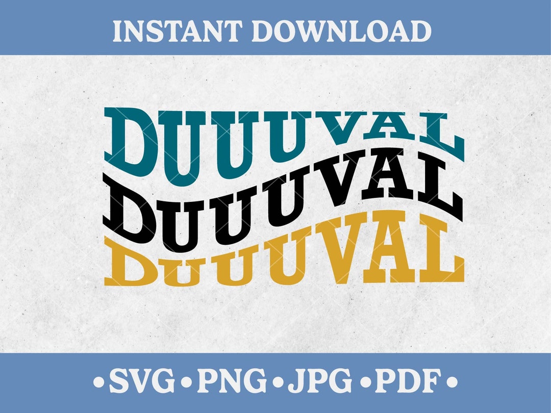 Duuuval Wave Jacksonville SVG DUVAL SVG Jags Svg J-ville Cut File ...