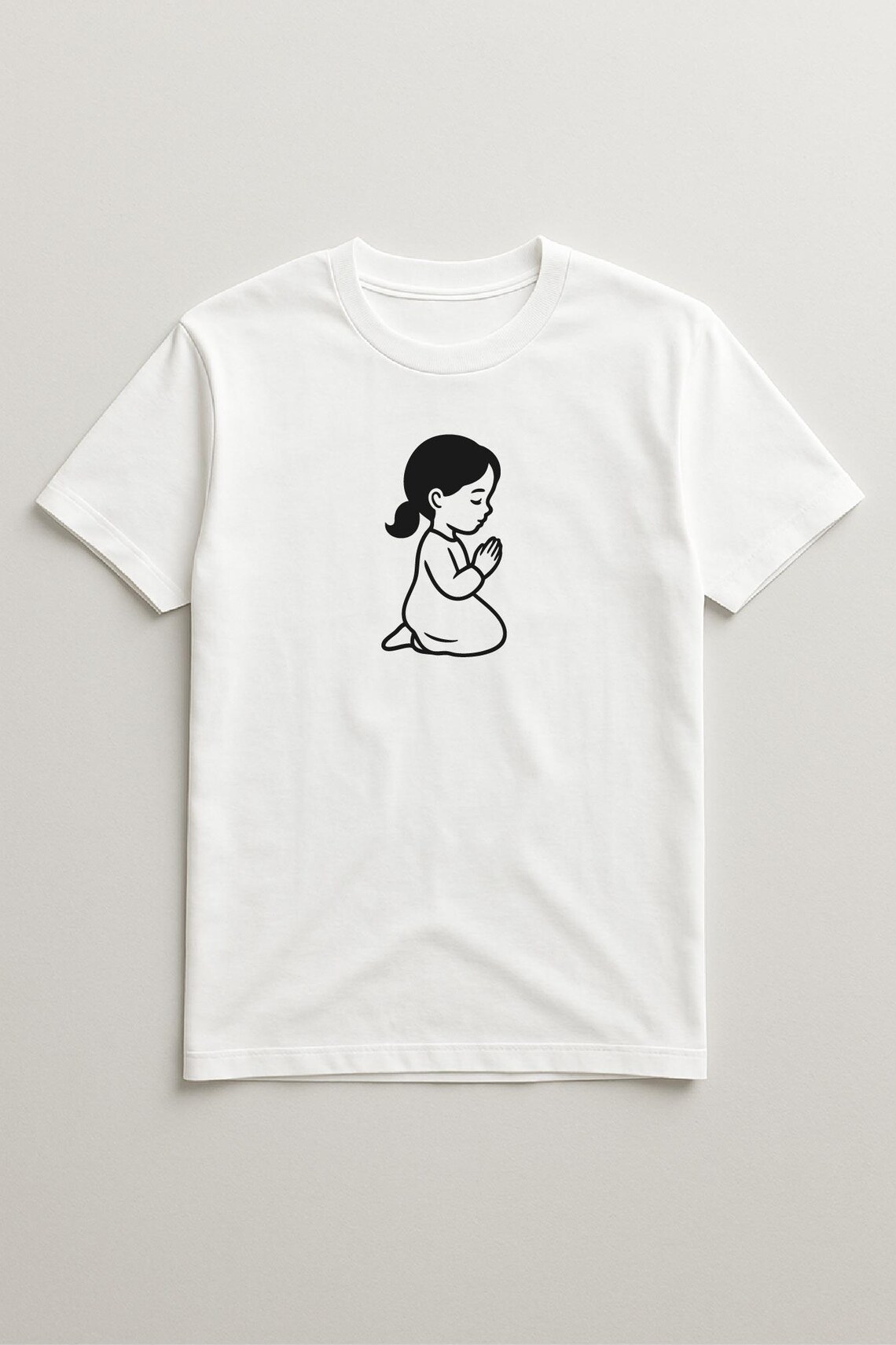 Little Girl Praying SVG | Niña Rezando | Little Girl Praying Silhouette ...