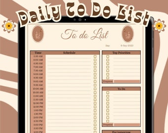 To Do List Daily to Do List Template Google Sheets Task List Task ...