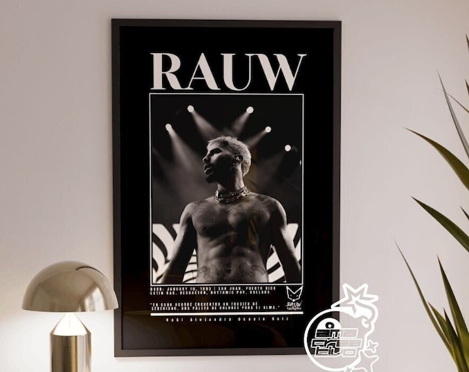 Rauw Alejandro Poster, Rauw Alejandro Decor, Rauw Alejandro Gift ...