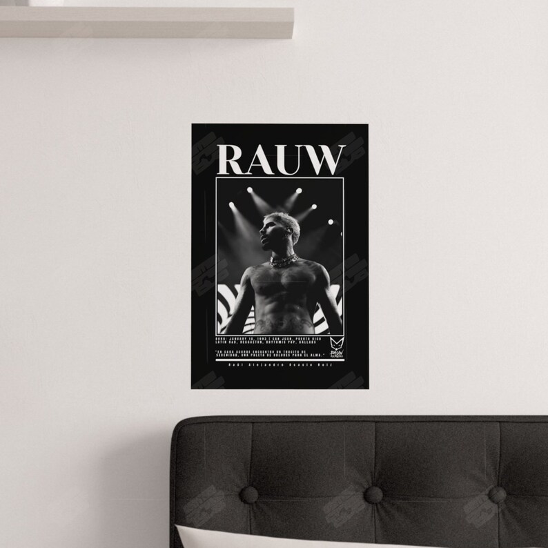 Rauw Alejandro Poster, Rauw Alejandro Decor, Rauw Alejandro Gift ...
