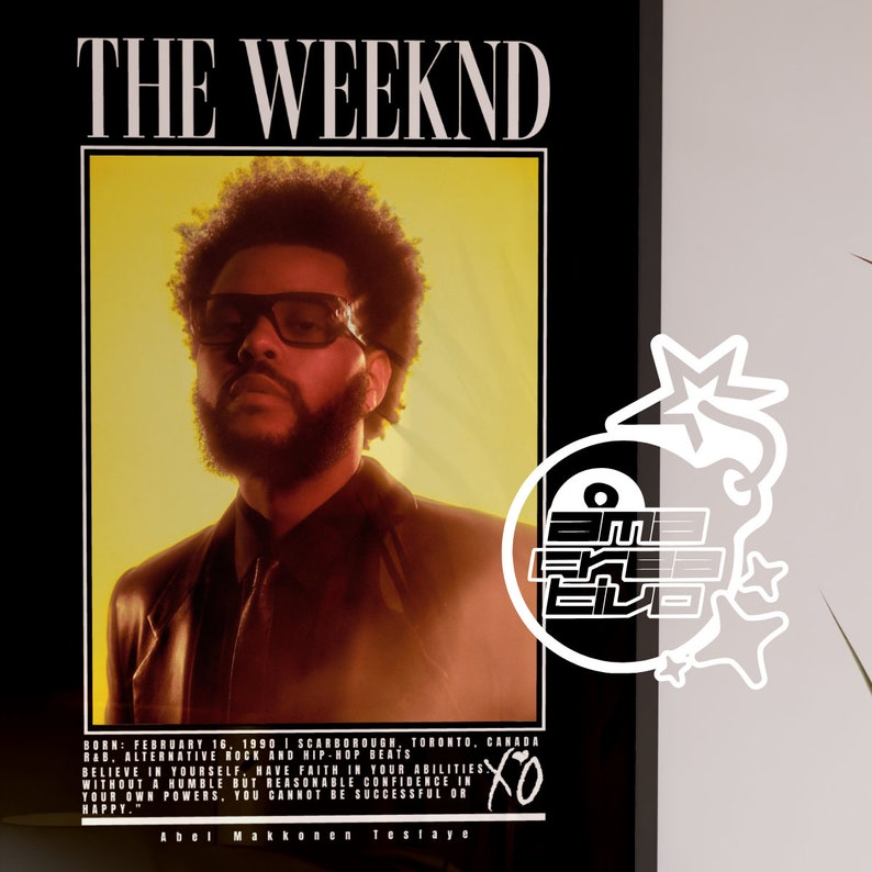 The Weeknd Poster the Weeknd Decor the Weeknd Gift the - Etsy
