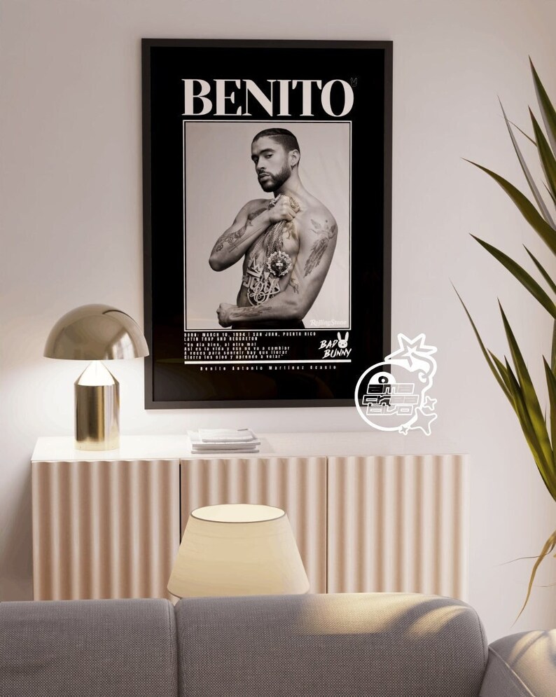 Bad Bunny Poster, Bad Bunny Poster With Quote, Bad Bunny Decor, Bad ...