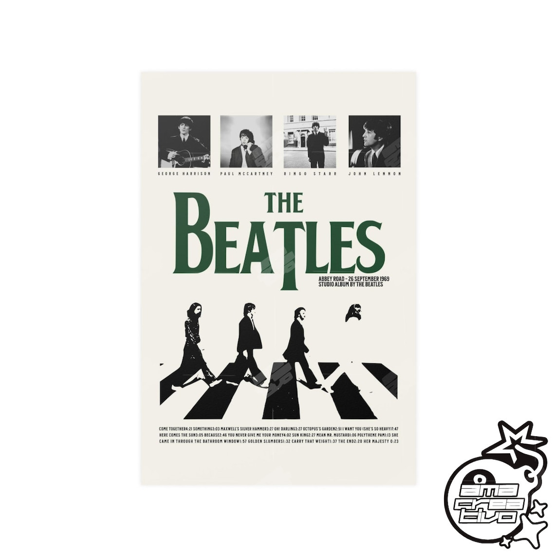 The Beatles Poster the Beatles Decor the Beatles Gifts the Beatles Wall ...