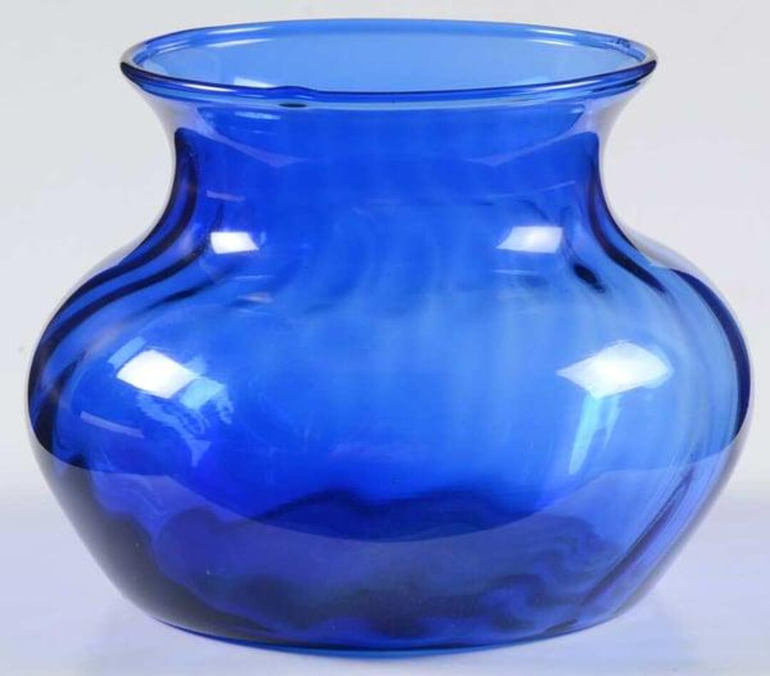 Illusions Cobalt Blue by Indiana Glass 4" - Etsy