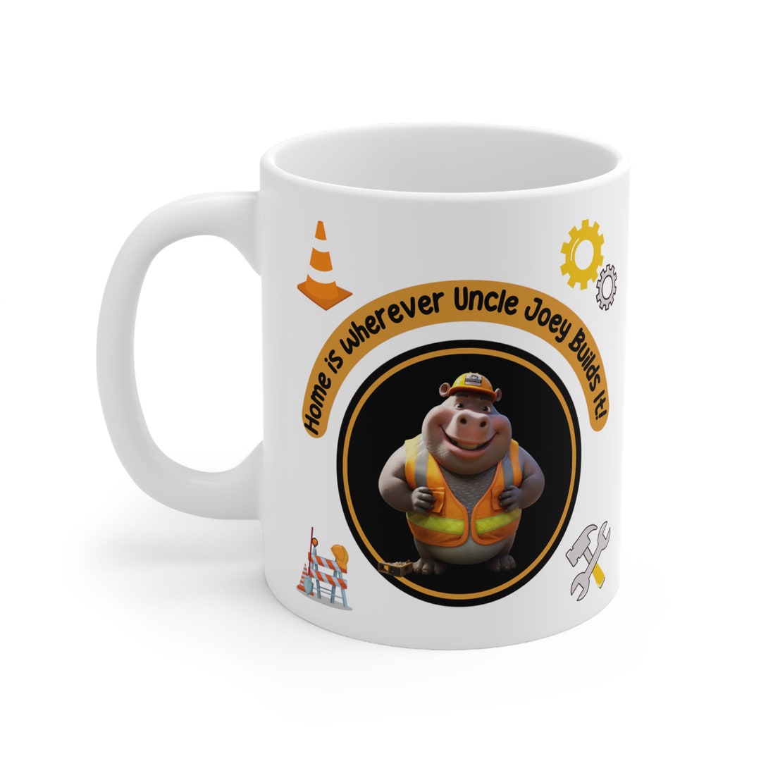 Construction Worker Mug Hippo Mug Hippo Lover Gift Gift for - Etsy
