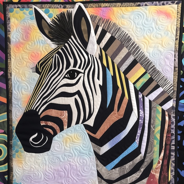 Patchwork Zebra Pattern - Etsy