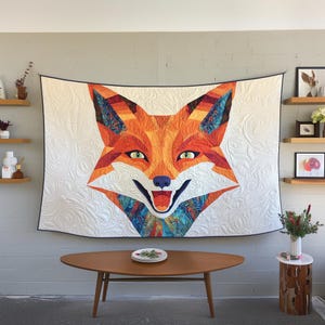 Fox Quilt Pattern , Fox Patchwork Pattern , Animal Quilt Pattern ...
