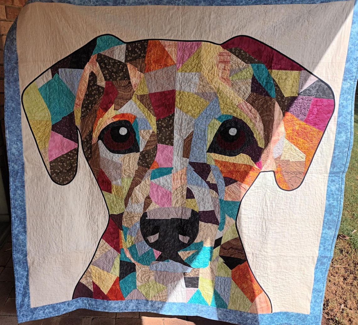 Patchwork Puppy , Dog Quilt Pattern , Patchwork Sewing Dog , Animal ...