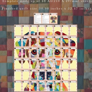 Patchwork Puppy , Dog Quilt Pattern , Patchwork Sewing Dog , Animal ...