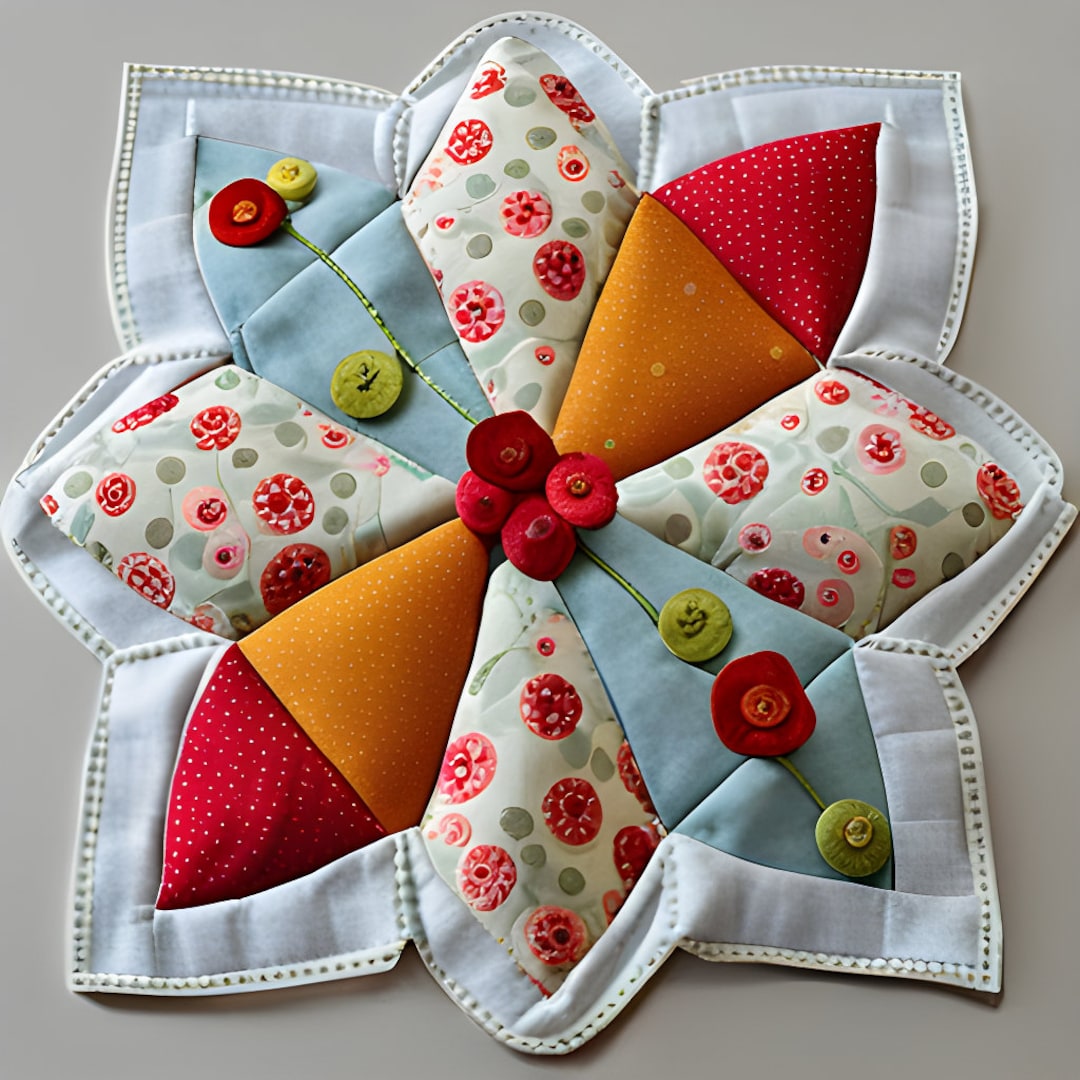 Patchwork Template , Flower Template for Sewing Projects - Etsy