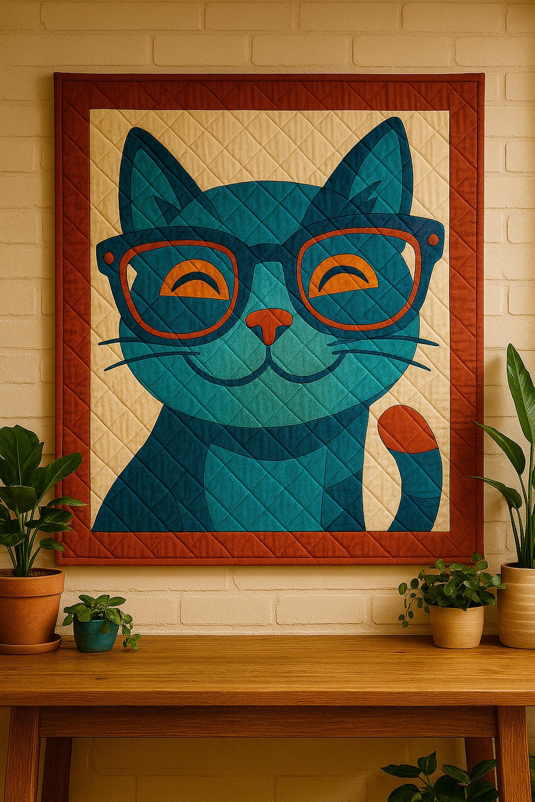 Cat Quilt Pattern ,PDF Digital Quilt Pattern ,cat Patchwork Pattern ...