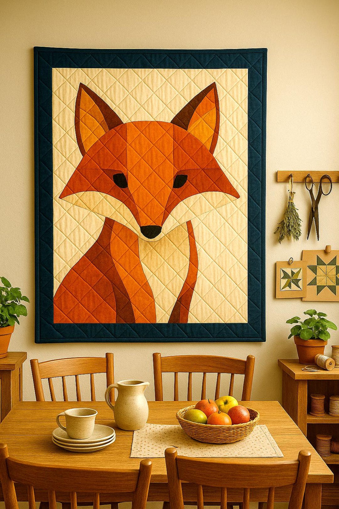 Fox Quilt Pattern: Collage Appliqué Design (PDF Digital Download) - Etsy