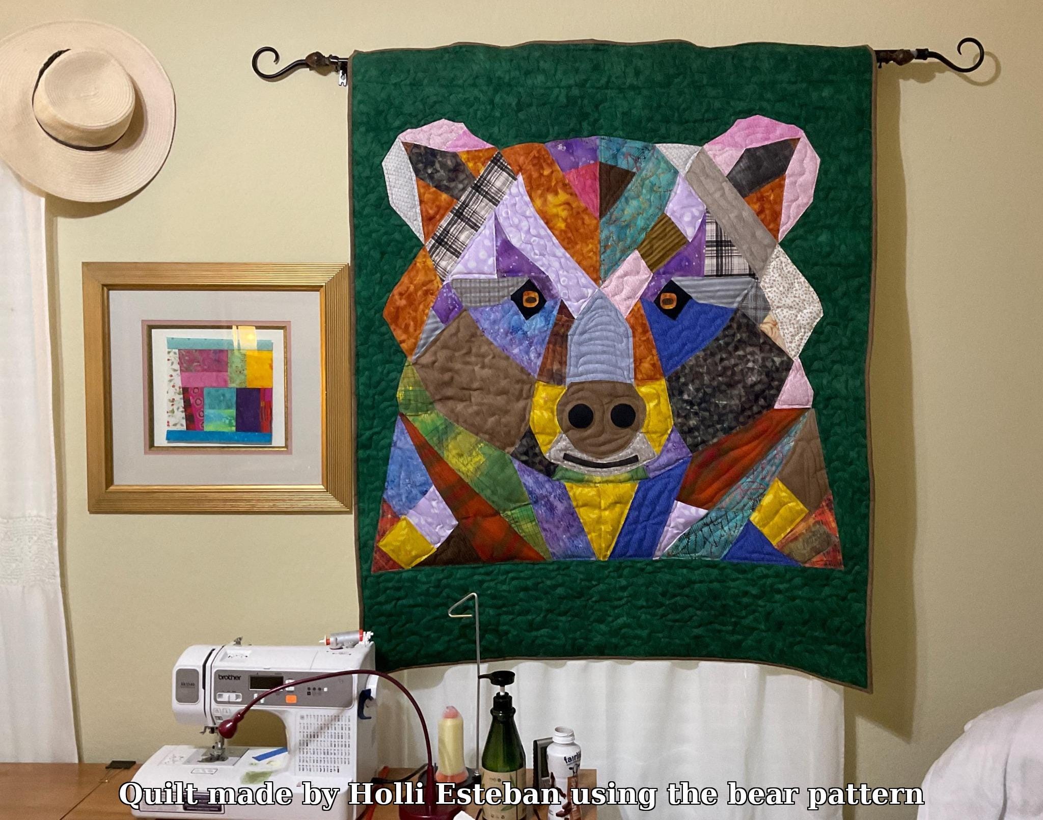 Bear Patchwork Pattern, Bear Quilt Pattern, Bear Sewing Pattern, Animal ...