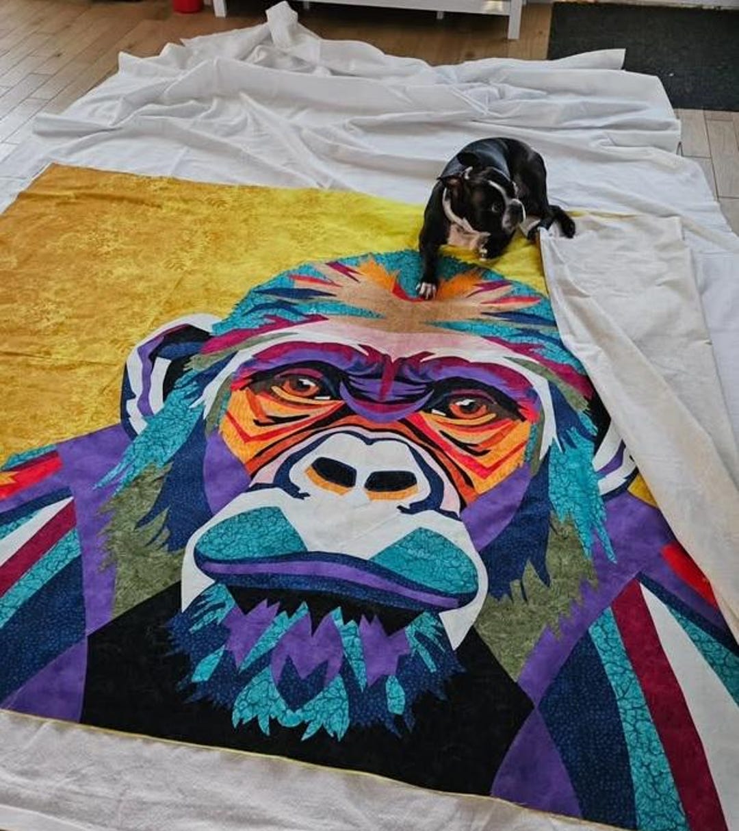 Monkey Quilt Pattern ,monkey Patchwork Pattern ,pdf Quilt Pattern ...
