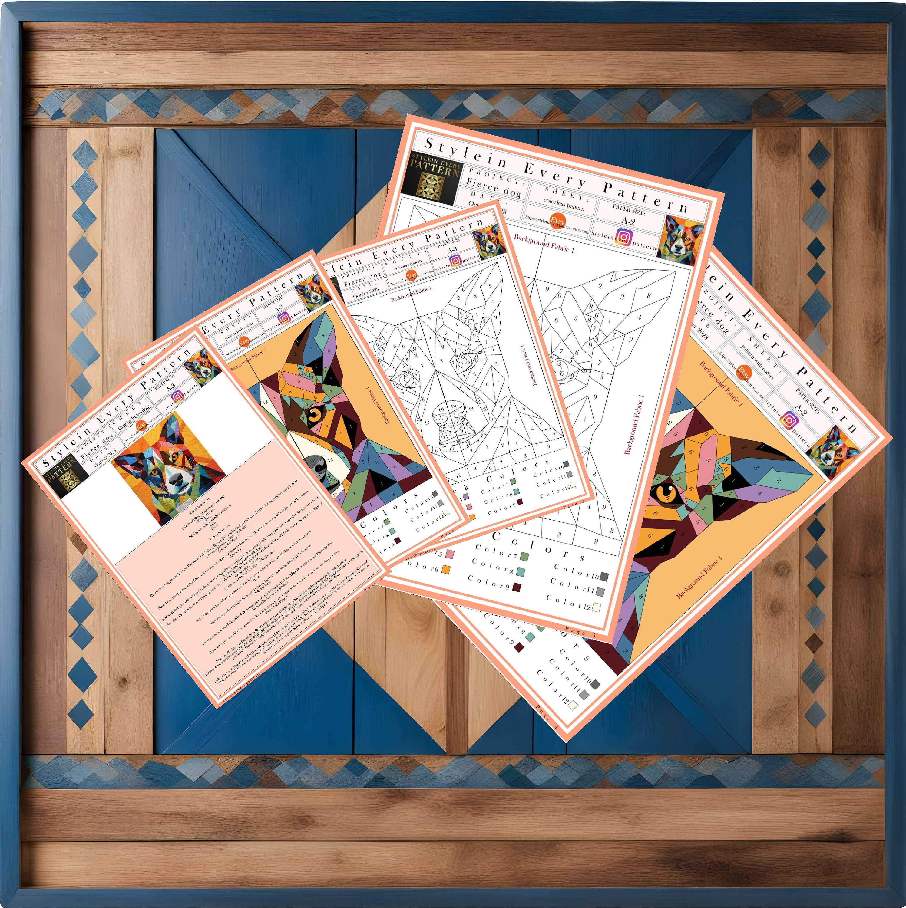 Dog Patchwork Project , Dog Quilt Design , Quilt With Dog , Sewing Dog ...