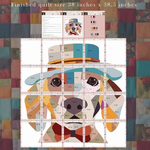 Dog Patchwork Pattern , Dog Quilt Pattern , Quilt Pattern , Dog Quilt ...