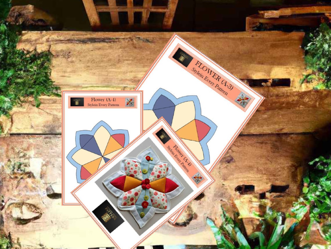 Patchwork Template , Flower Template for Sewing Projects - Etsy