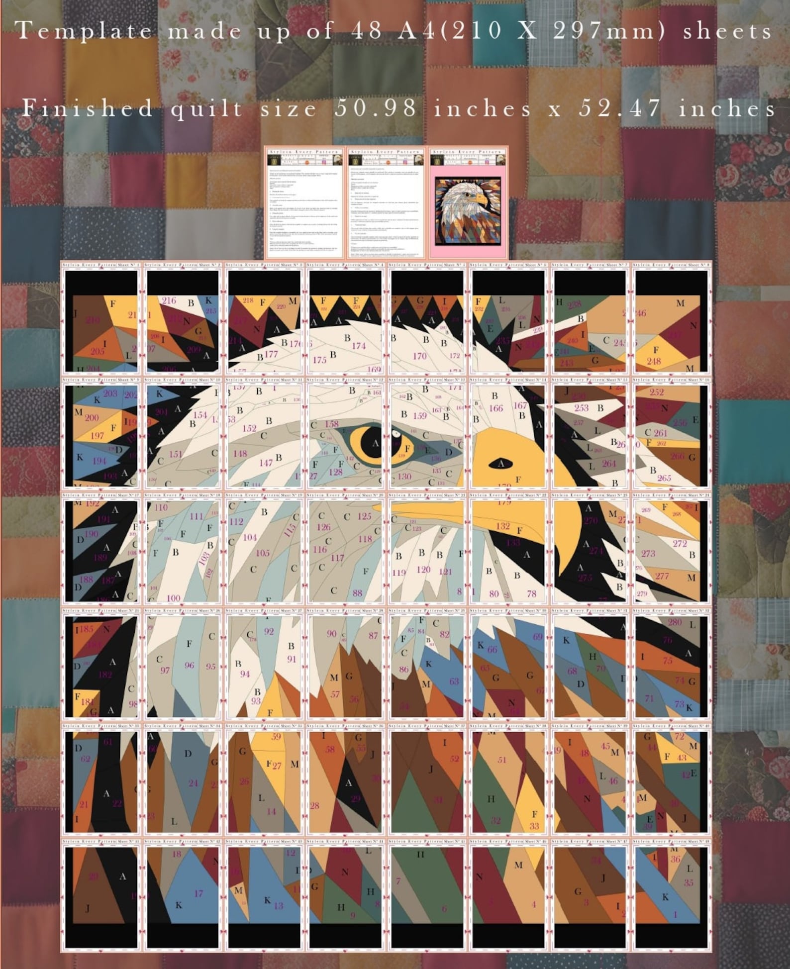 Eagle Quilt , Eagle Quilt Pattern , Eagle Patchwork Pattern , Eagle ...