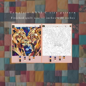 Lion and Lioness Patchwork Patterns , Lion and Lioness Quilt Patterns ...