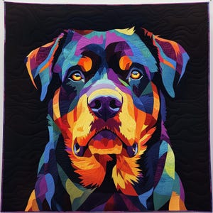 Rottweiler Quilt Pattern ,dog Quilt Pattern ,dog Patchwork Pattern ...