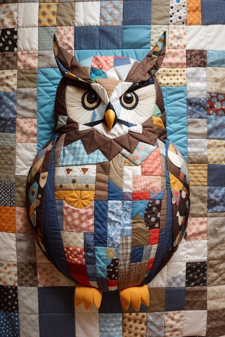 Owl Template for Sewing , Patchwork Template - Etsy
