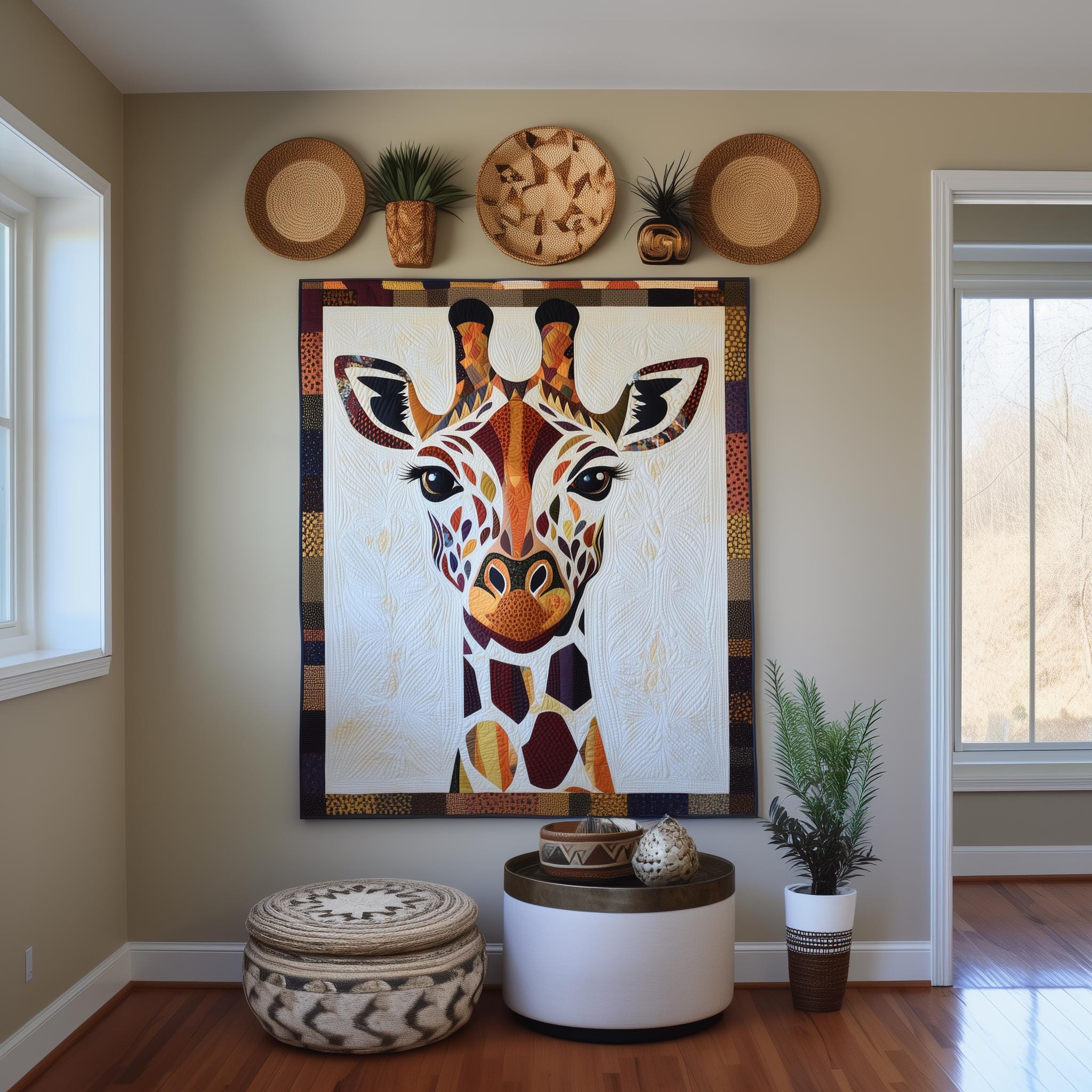 Giraffe Patchwork Pattern, Giraffe Quilt Pattern, Giraffe Sewing Pattern, Animal Quilt, Animal ...