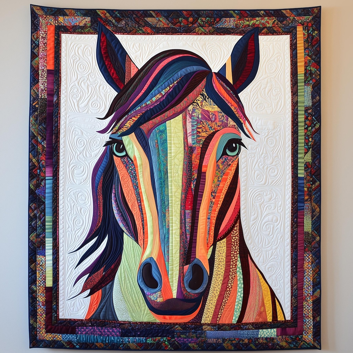 Horse Patchwork Pattern, Horse Quilt Pattern, Horse Sewing Pattern ...