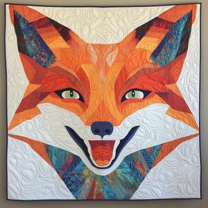 Fox Quilt Pattern , Fox Patchwork Pattern , Animal Quilt Pattern ...