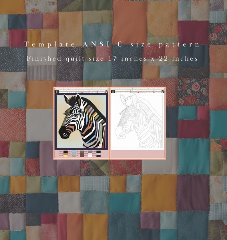 Zebra Patchwork Patterns , Zebra Quilt Patterns , Quilt Pattern Pdf ...