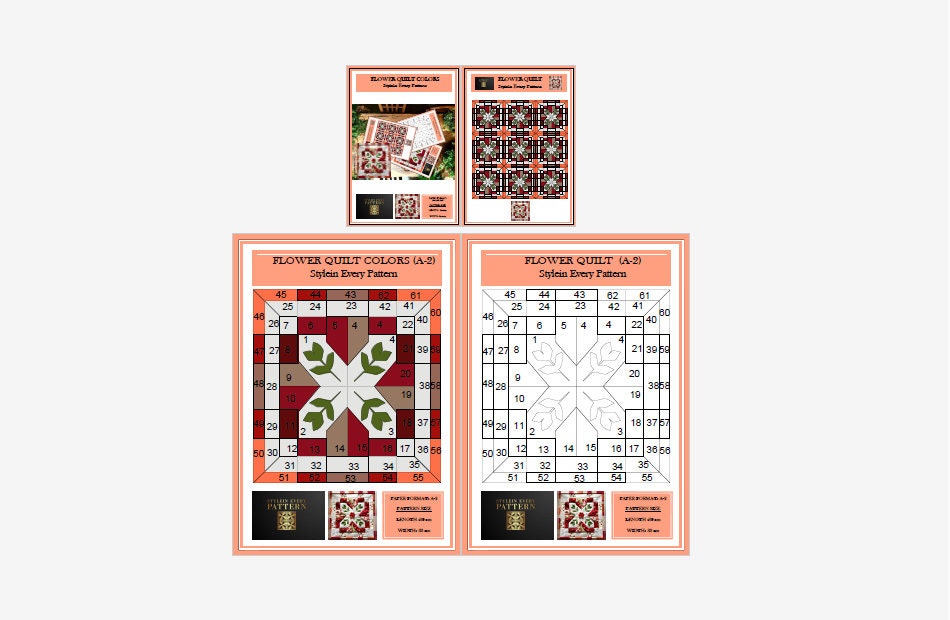 Flower Template for Sewing Projects , Patchwork Template - Etsy