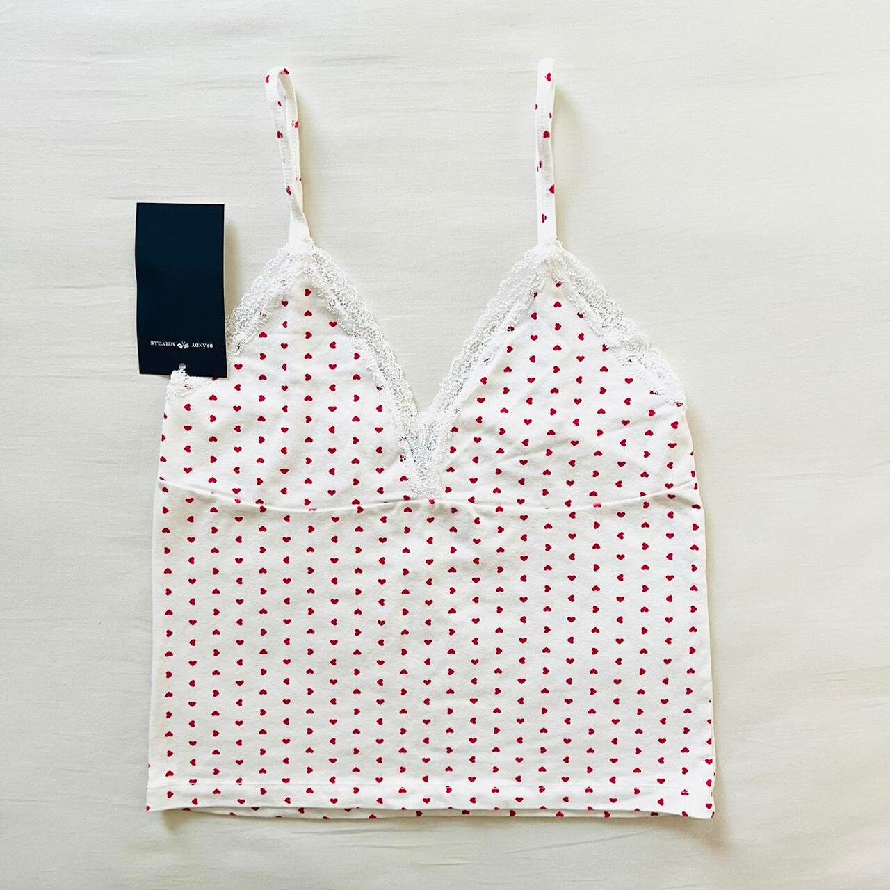 BNWT Brandy Melville/john Galt Lace Red Heart Amara Tank 20 X 14 - Etsy