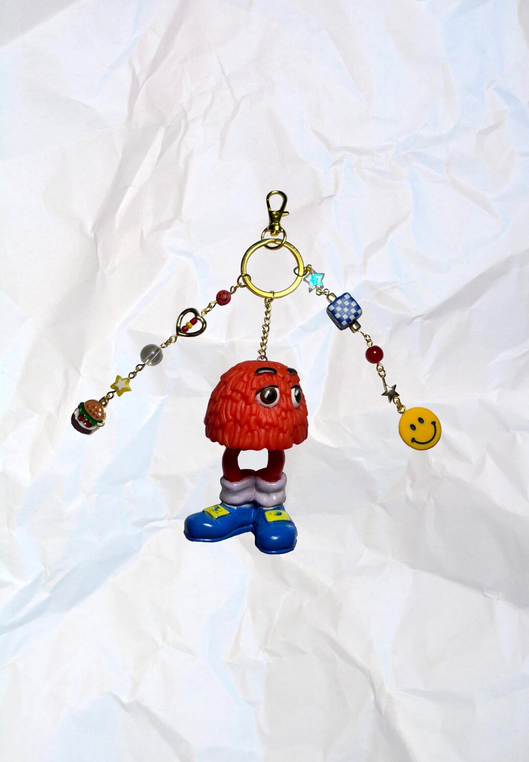 Funny Fry Guy Friends Vintage 1989 Red Happy Meal Toy Smiley Burger ...