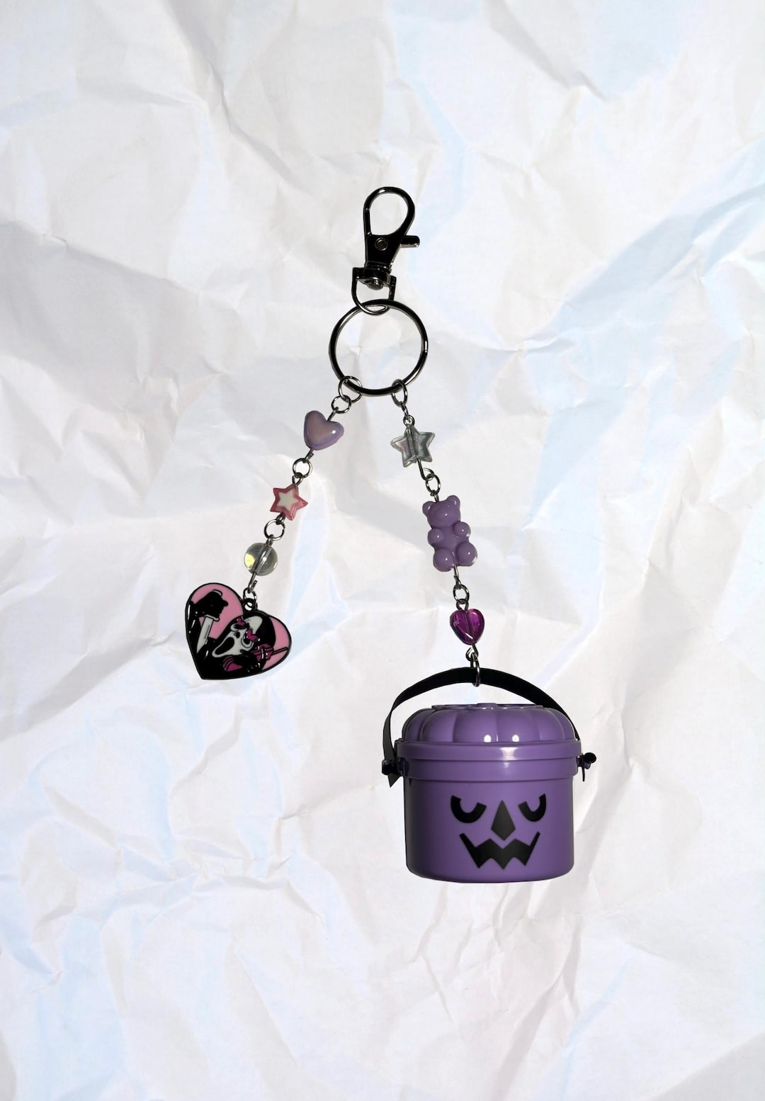 Dangle Silver Scream Purple Pink Halloween Mcdonald’s Jack-o-lantern ...