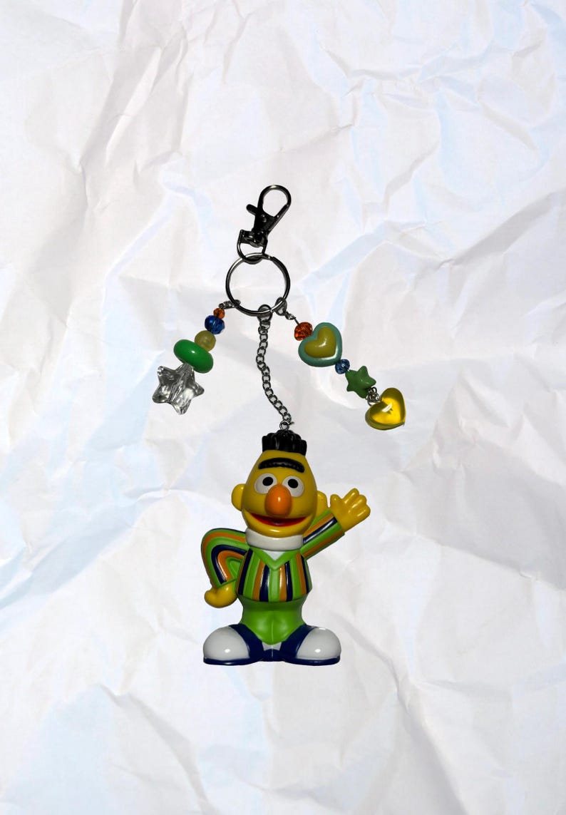 Bert Muppet Sesame Street Workshop Hasbro Purse Charm Keychain - Etsy