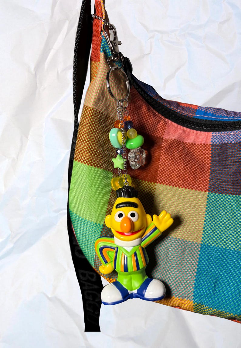 Bert Muppet Sesame Street Workshop Hasbro Purse Charm Keychain - Etsy