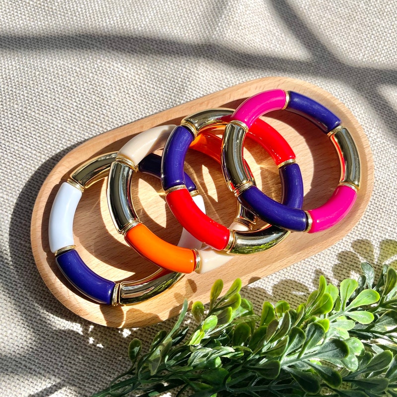 Gold Tube Bracelet - Etsy