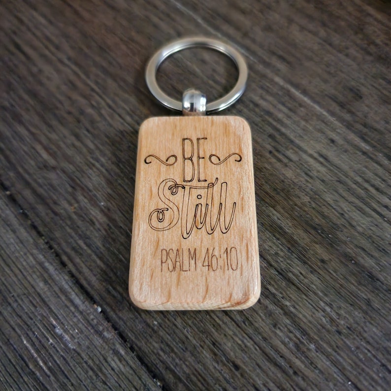Motivational and Spiritual Wooden Key Chains - Etsy
