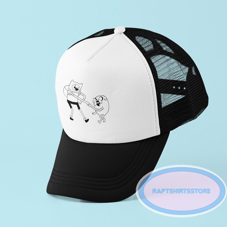 Adventure Time Hat / Finn and Jake Embroidered Trucker Cap - Etsy