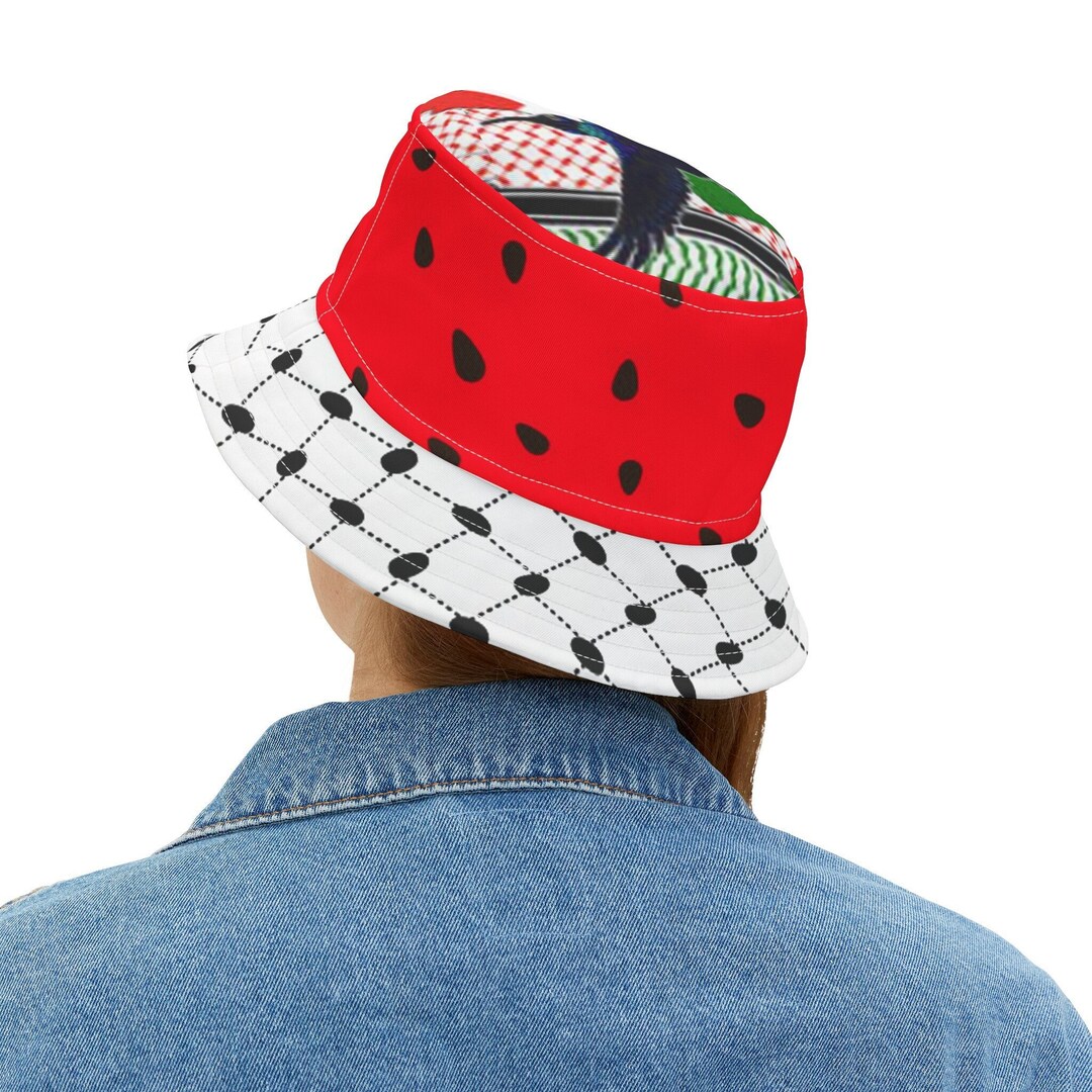 Palestinian Pride Bucket Hat Eagle & Map Design, Protest Ready - Etsy