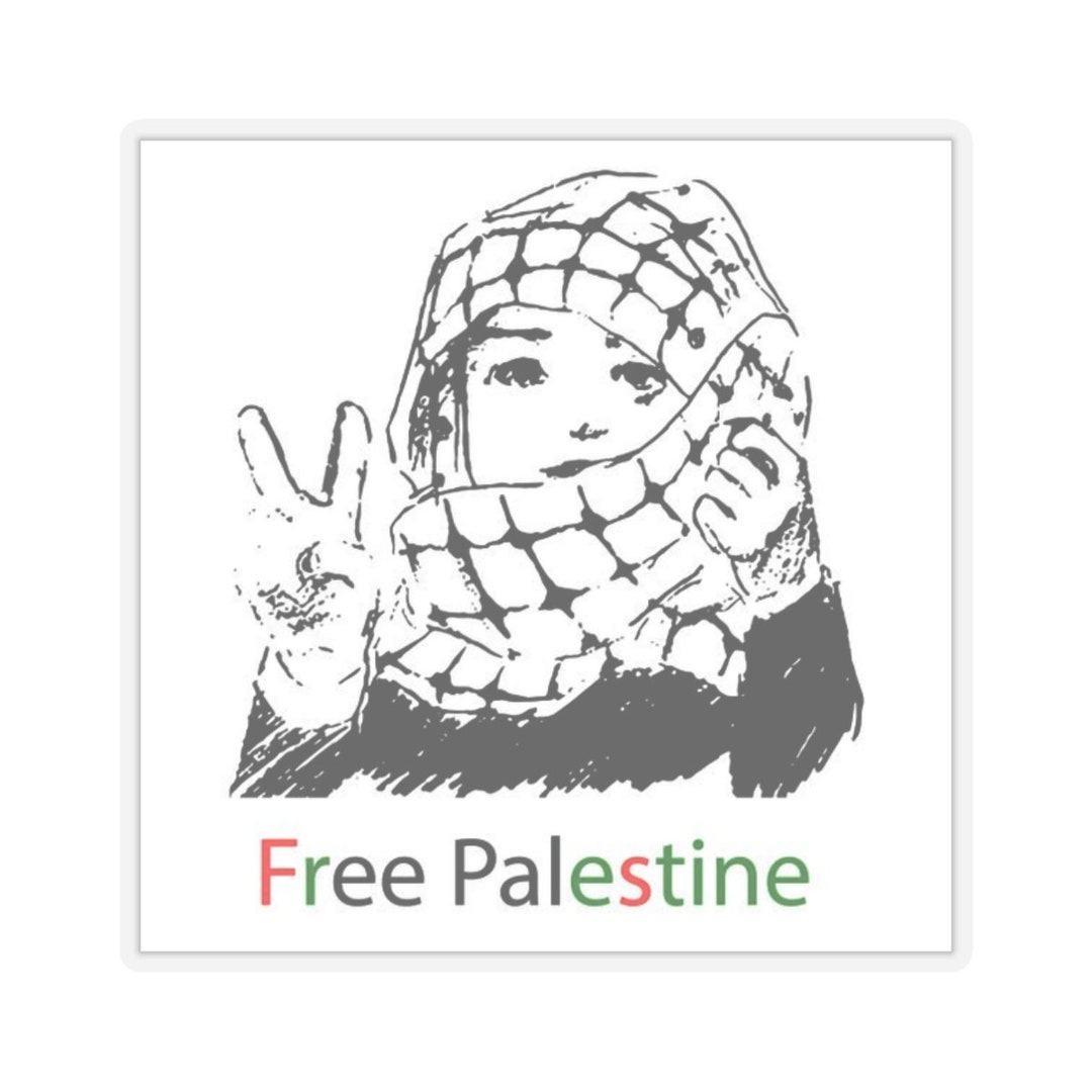 Support Palestine: Free Palestine Kiss-cut Stickers, Palestinian ...