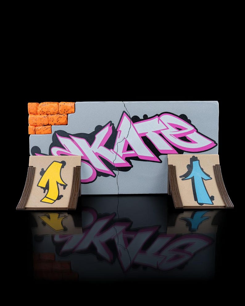 Graffiti Wall – 3D Printed Fingerboard Skate Park | Mini Fingerboard ...