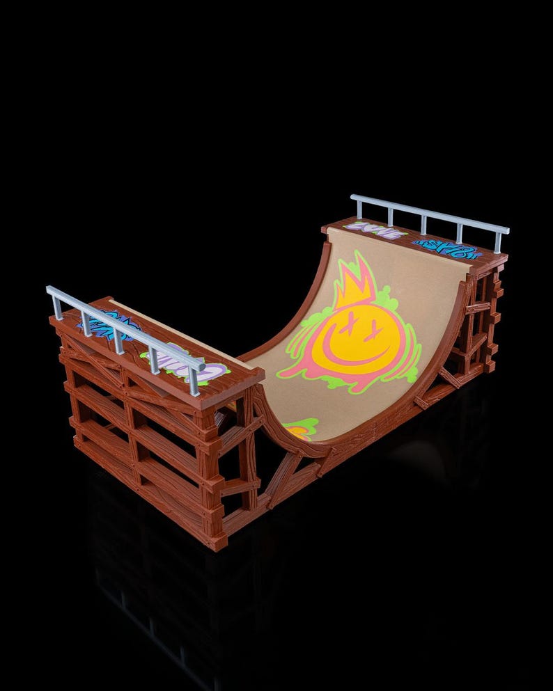 Half-pipe – 3D Printed Fingerboard Skate Park | Mini Fingerboard Ramp ...
