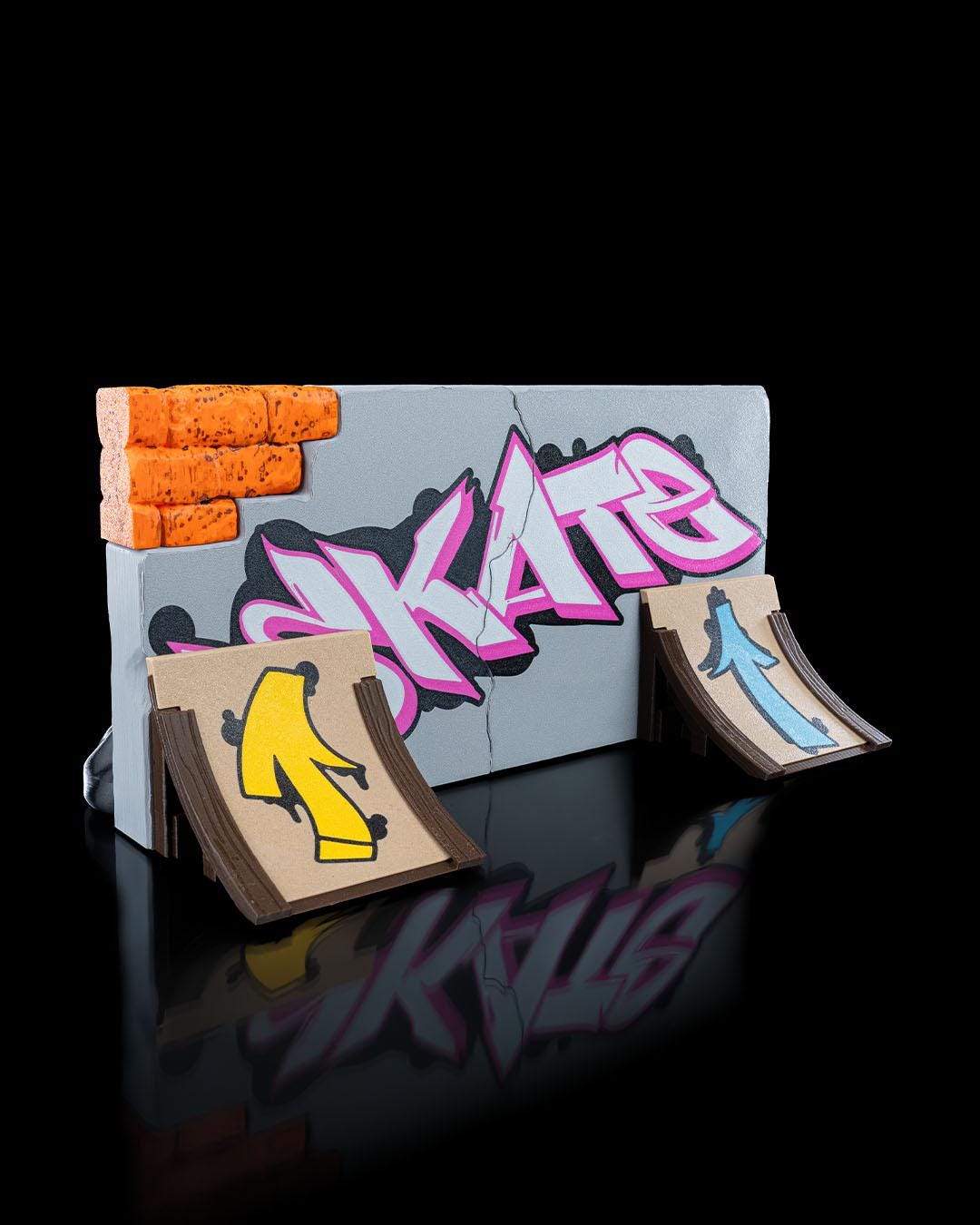 Graffiti Wall – 3D Printed Fingerboard Skate Park | Mini Fingerboard ...
