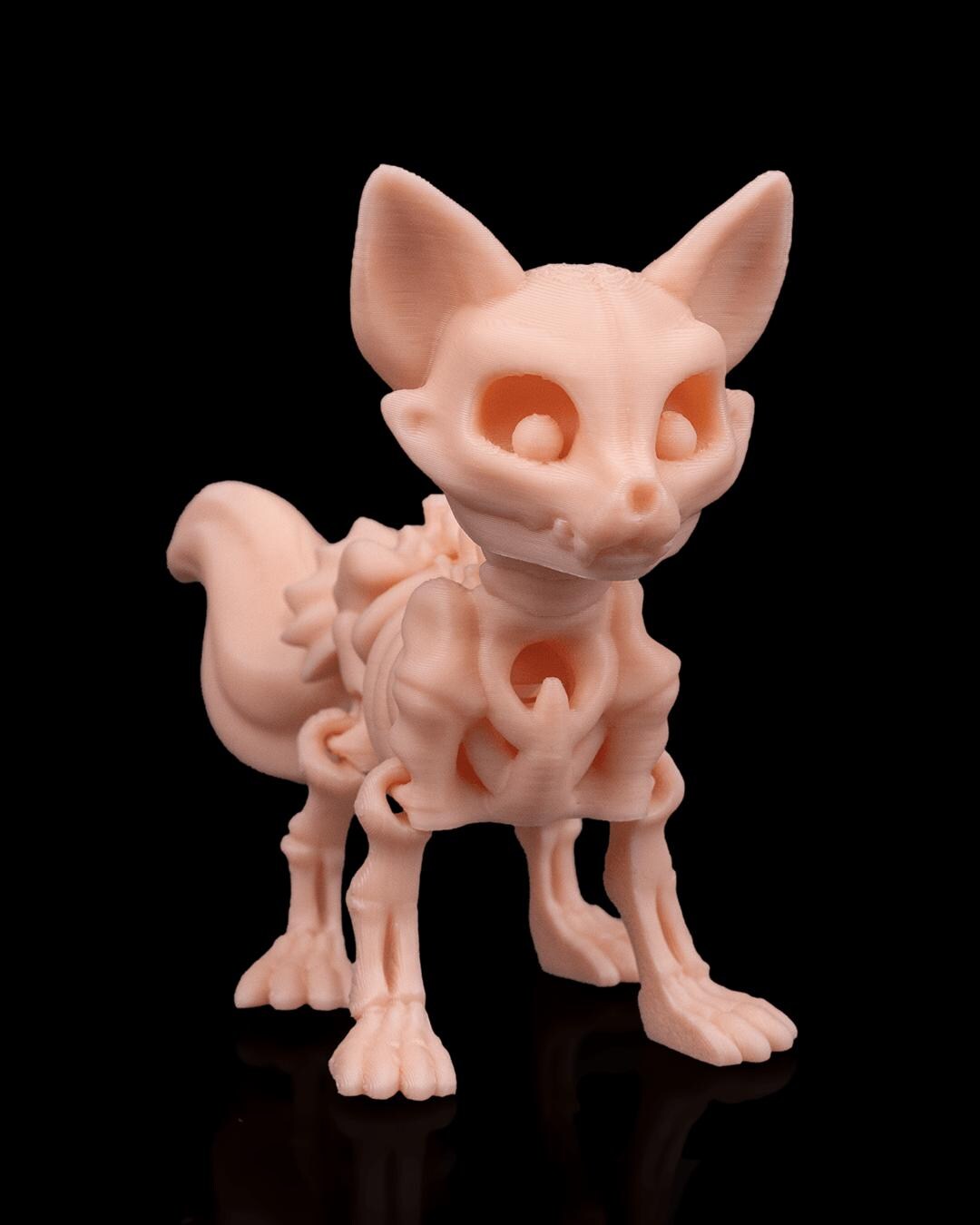 Skeleton Fox – 3D Printed Articulated Fox Skeleton Toy – Flexi ...