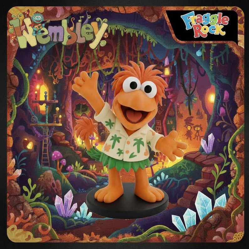 Wembley Figure – Fraggle Rock Collectible Gift | 3D Printed Art & Décor ...