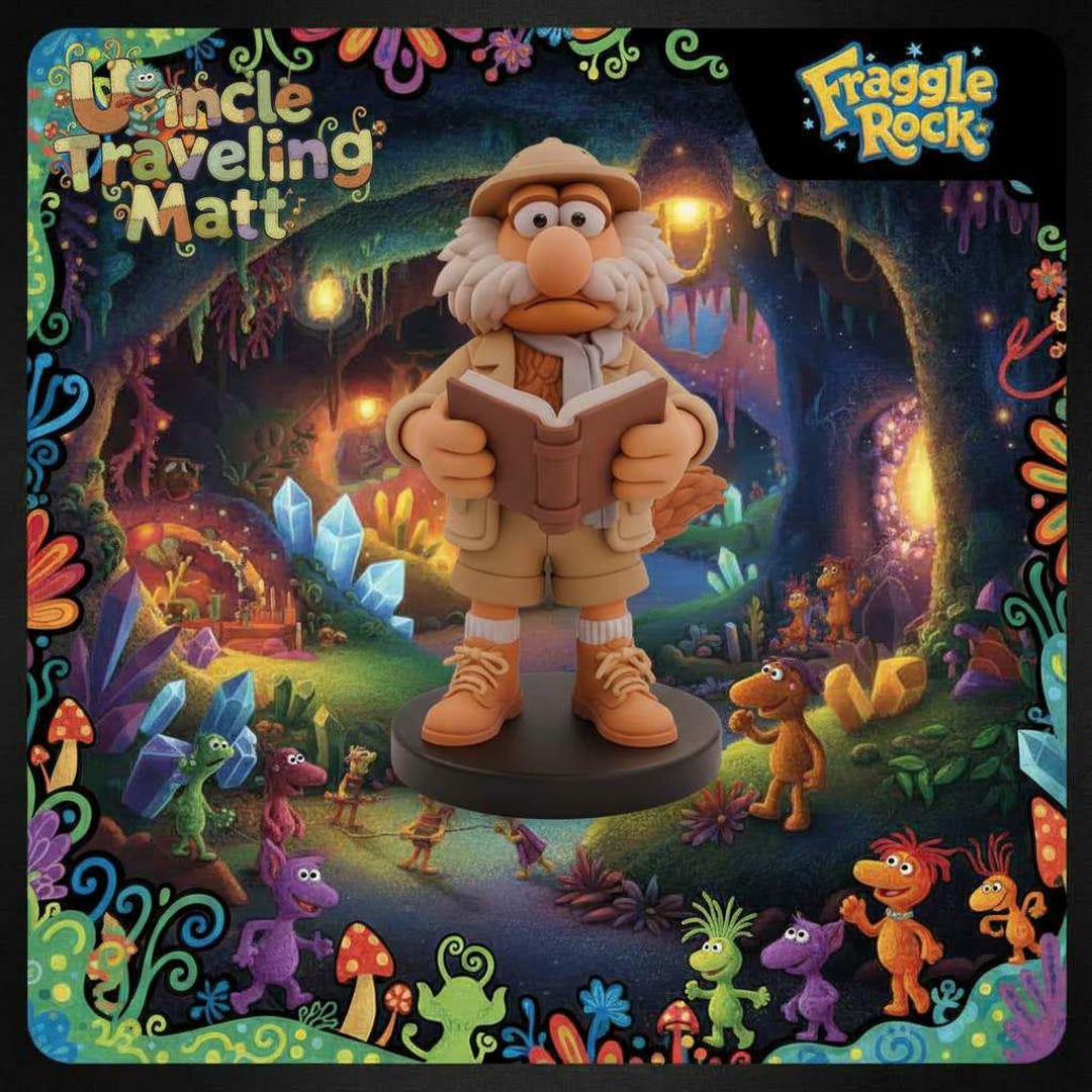 Uncle traveling matt figure – fraggle rock collectible gift | 3d ...
