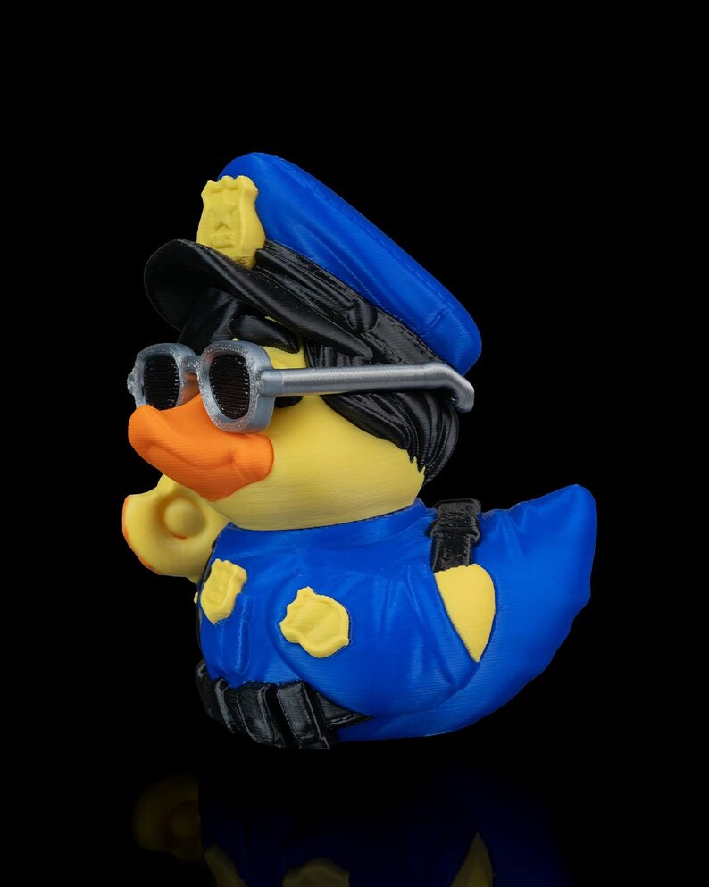Quop | 3D Printed Police Rubber Duck | Articulated Cop Duck | Fun Gift ...