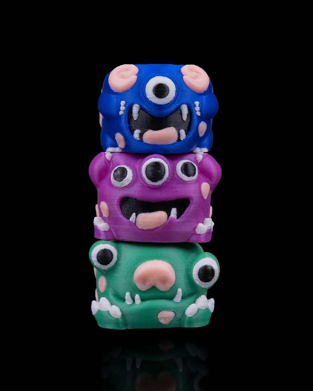 Monster Stack – 3D Printed Fidget Toy – Stackable Silly Monsters ...