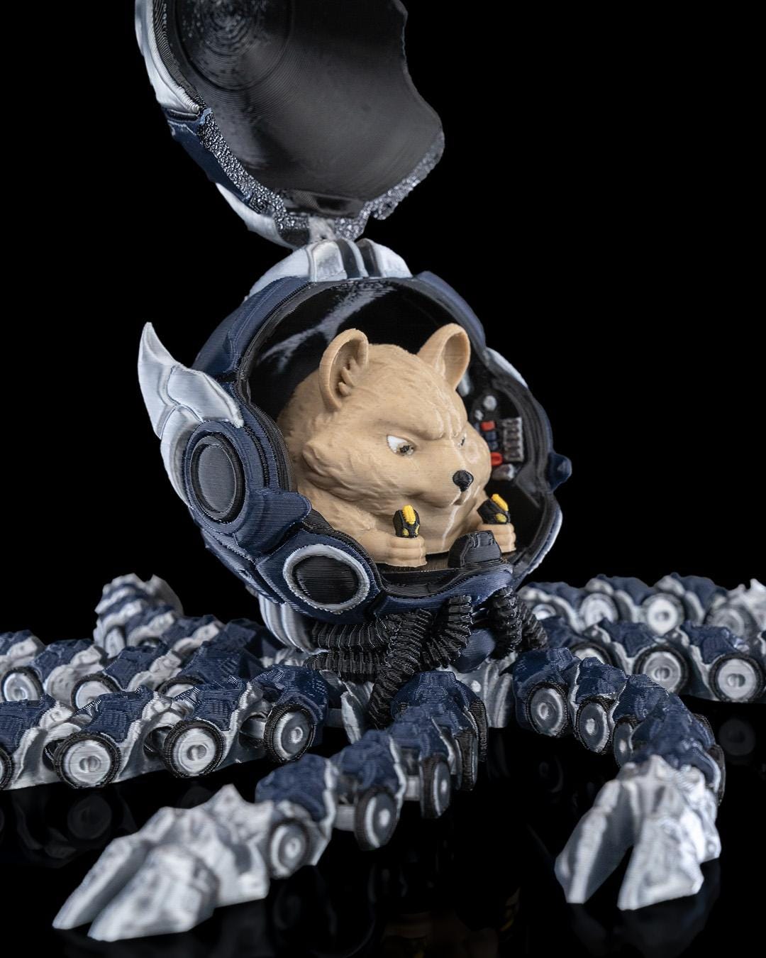 Octobot – 3D Printed Octopus Robot Controlled by a Mouse | Unique ...